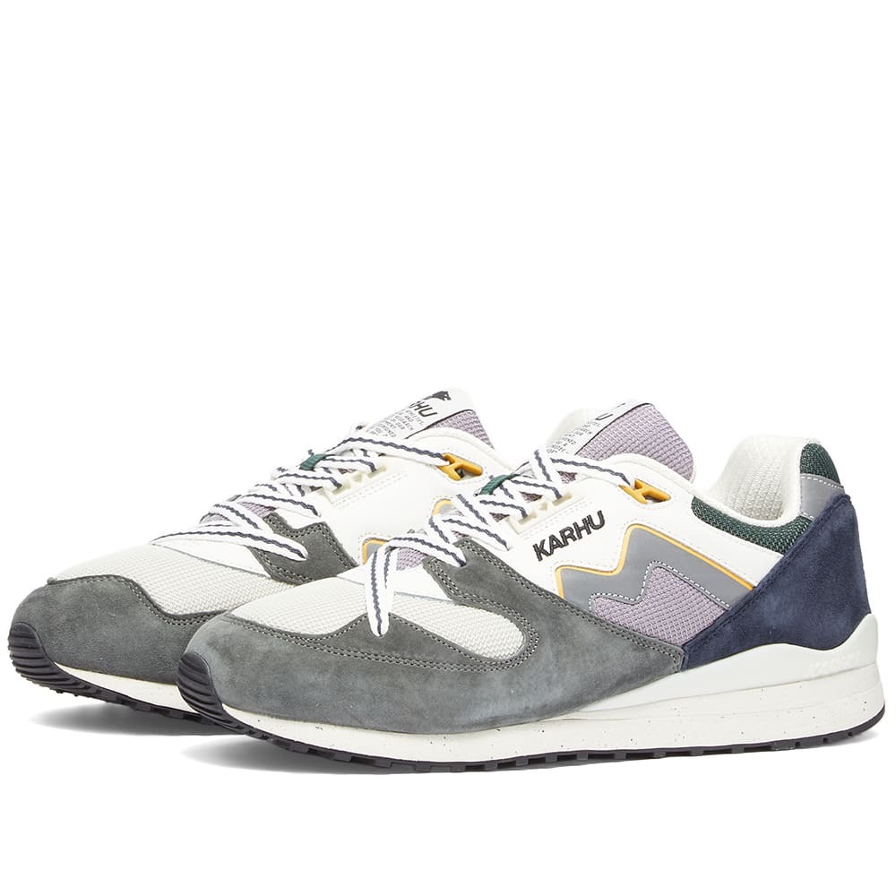 Karhu Men's Synchron Classic Sneakers in Gunmetal/Bright White Karhu
