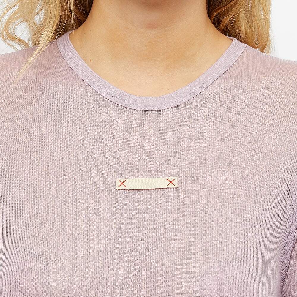 Maison Margiela Women's Name Tag T-Shirt in Lavender Maison Margiela