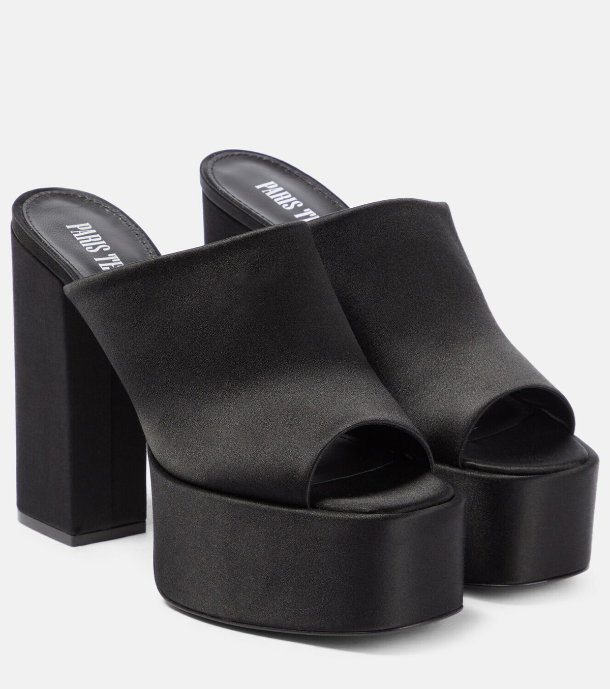 Paris Texas - Sasha satin platform mules Paris Texas
