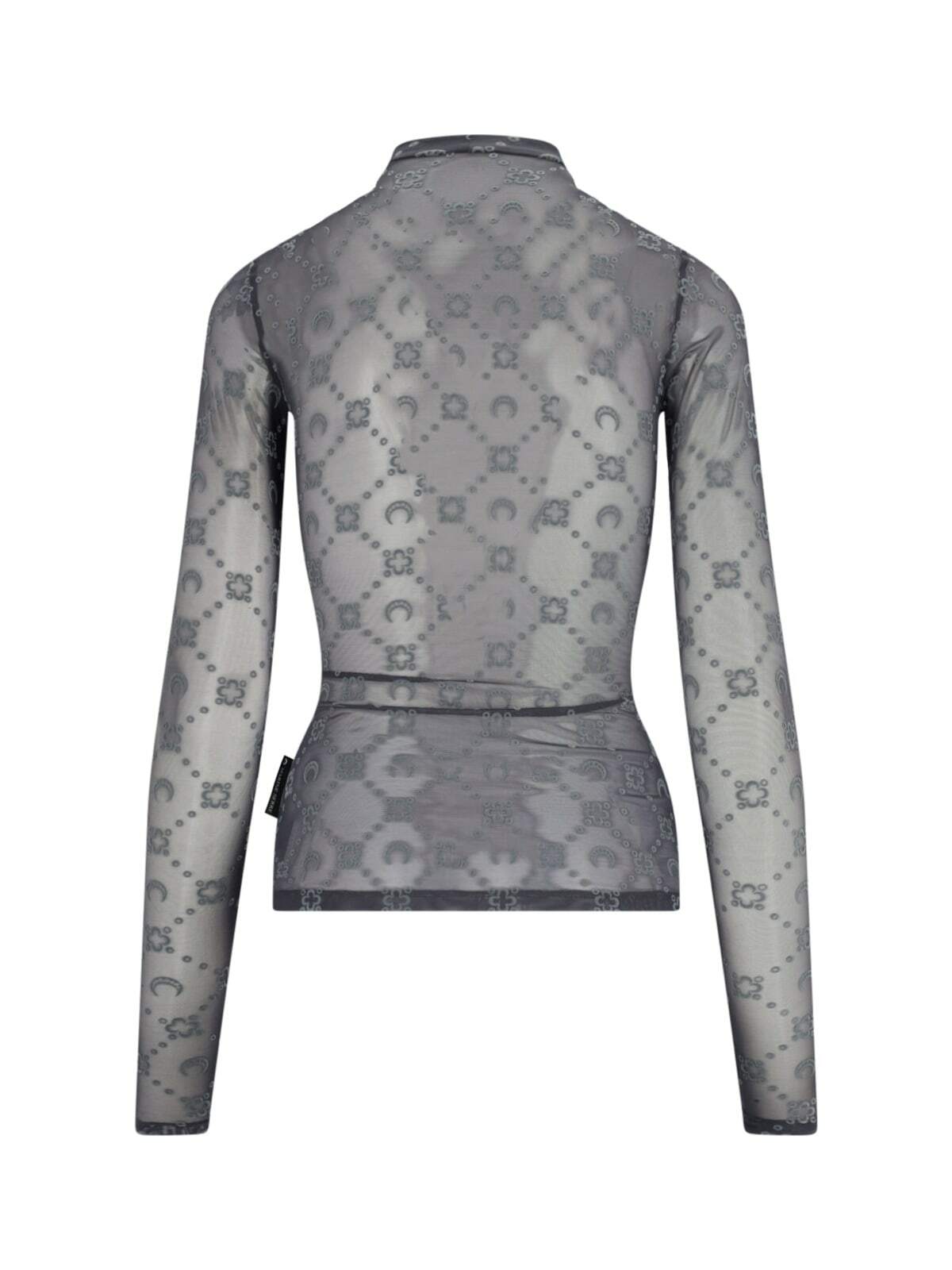 Marine Serre Top moonogram Mesh Flock Marine Serre