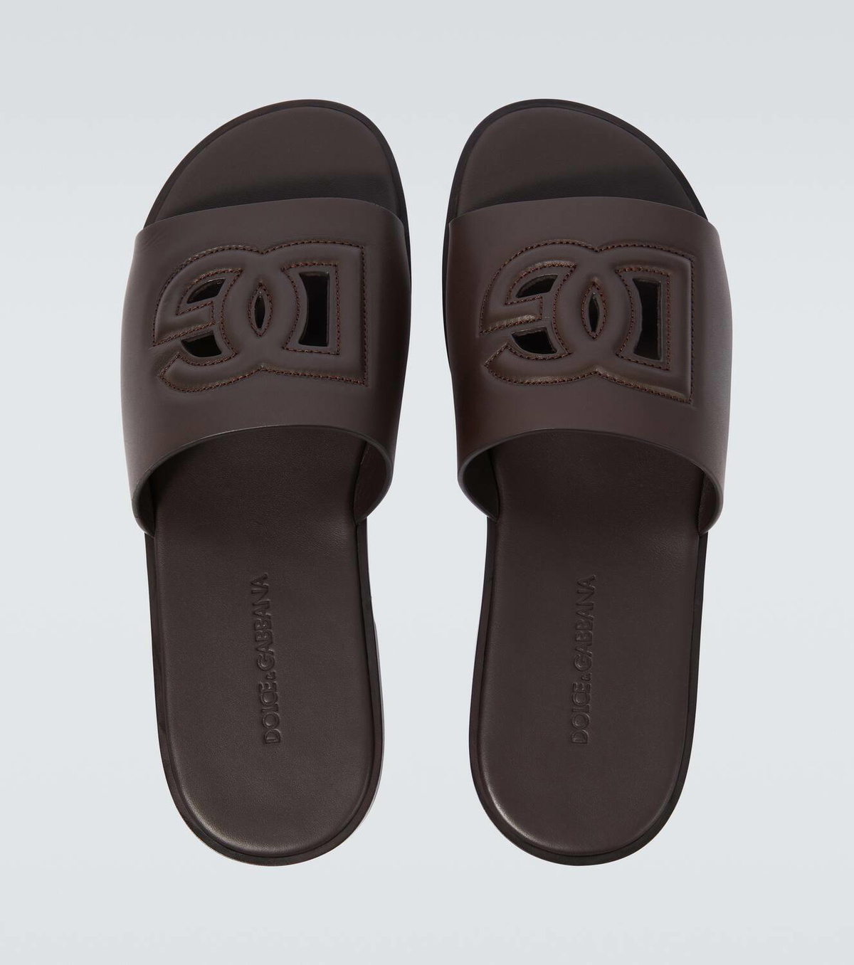 Dolce&Gabbana DG leather slides Dolce & Gabbana