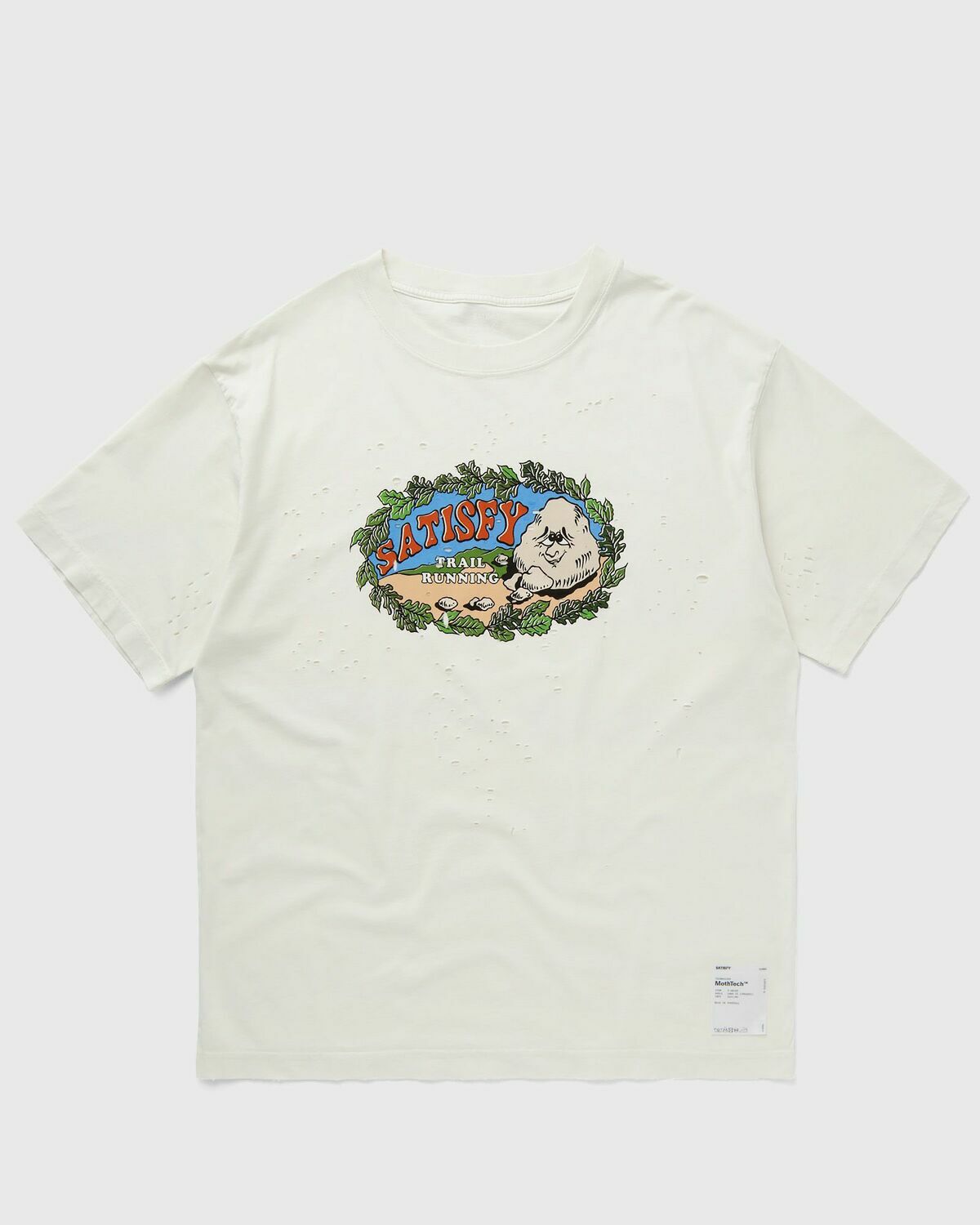 Satisfy Running Moth Tech T Shirt White - Mens - Shortsleeves Satisfy