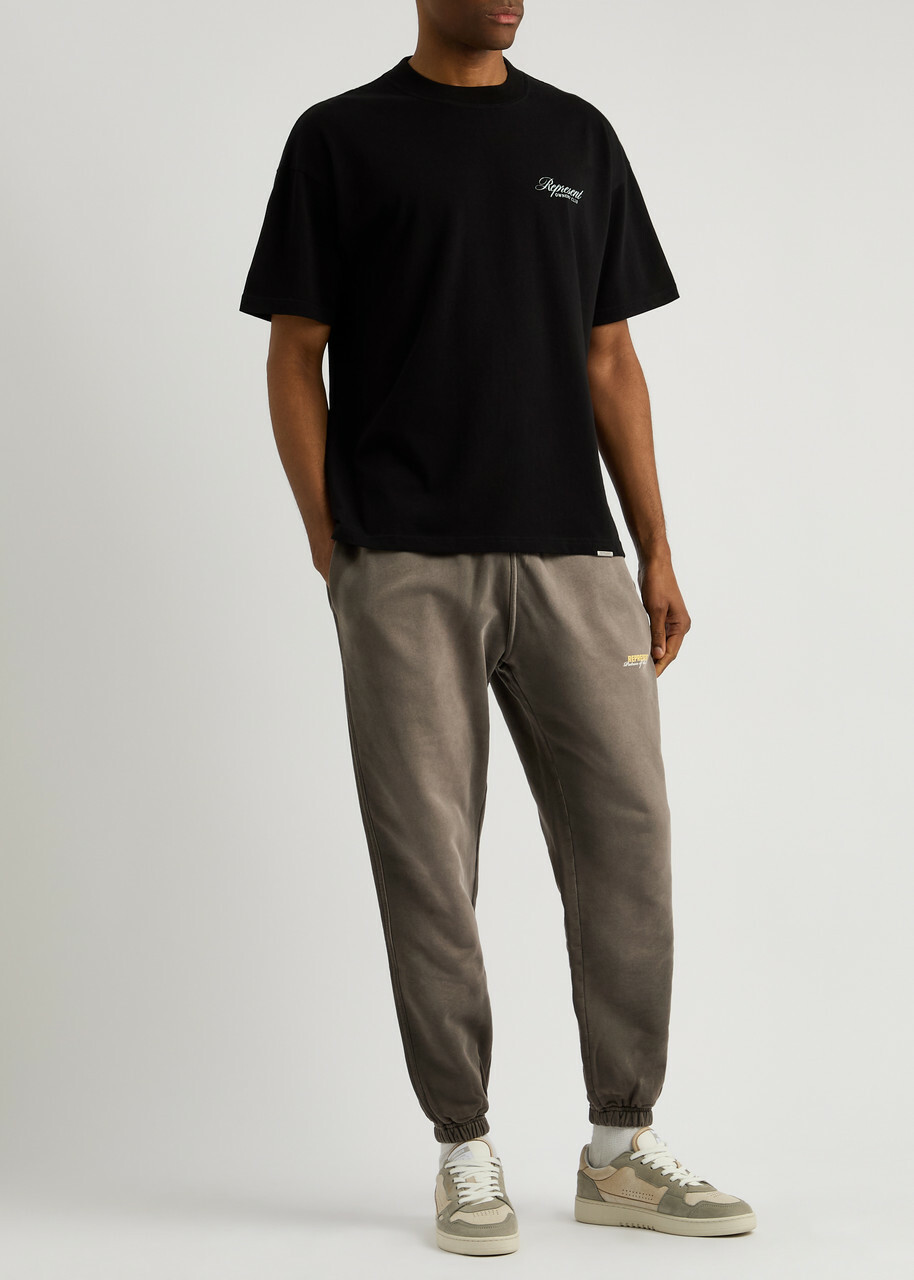 Represent Patron Of The Club Cotton Sweatpants Olive Represent