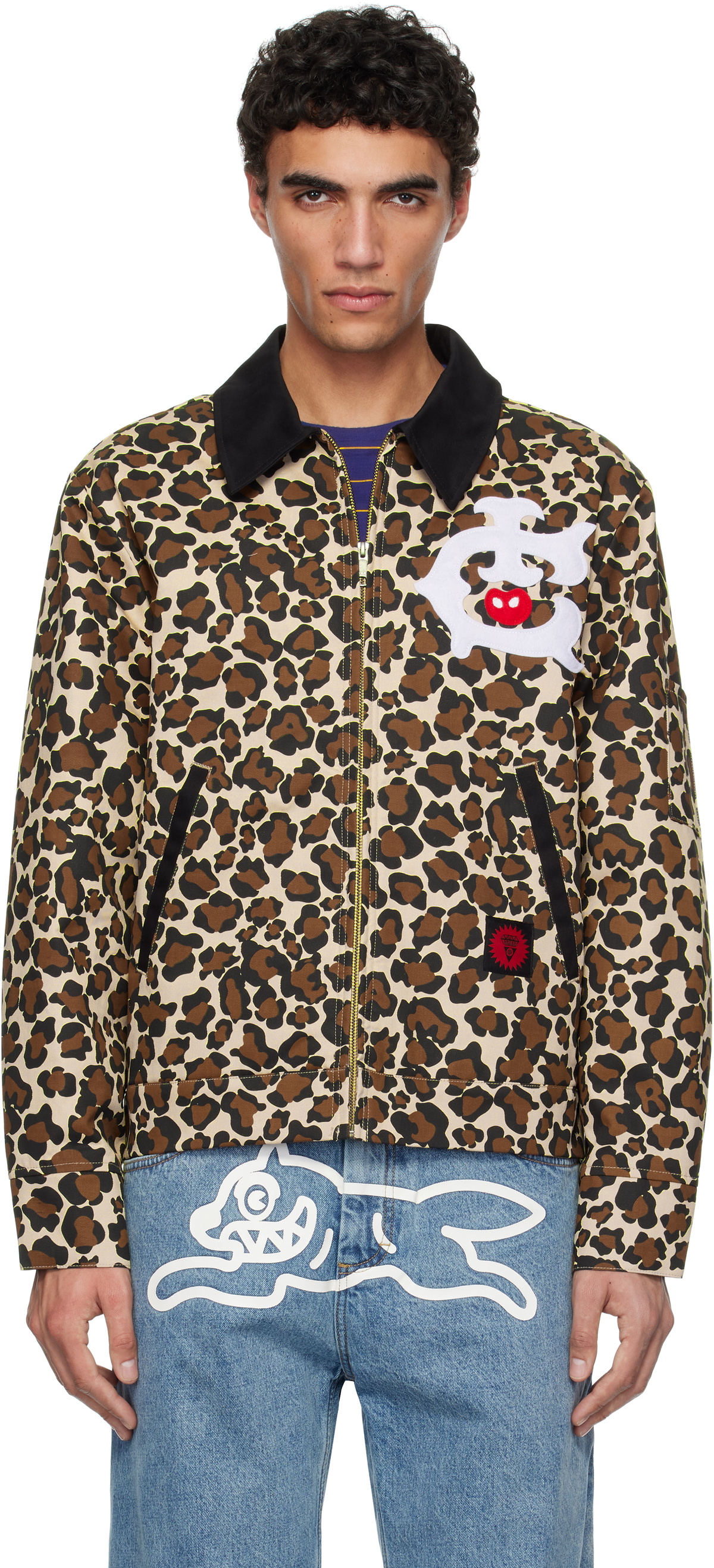 ICECREAM Beige & Brown Work Jacket ICECREAM