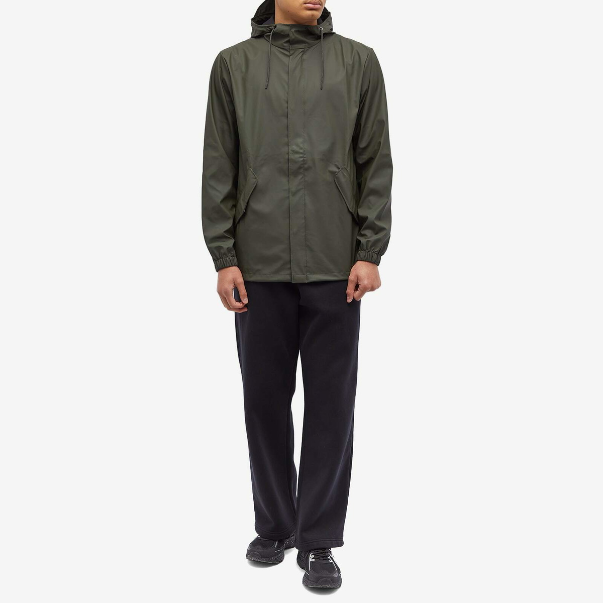 Rains Men's Fishtail Jacket in Green Rains