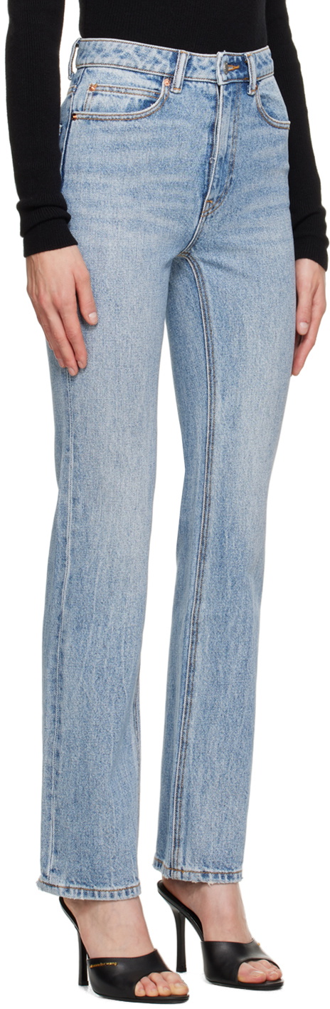 Alexander Wang Blue Stacked Jeans Alexander Wang