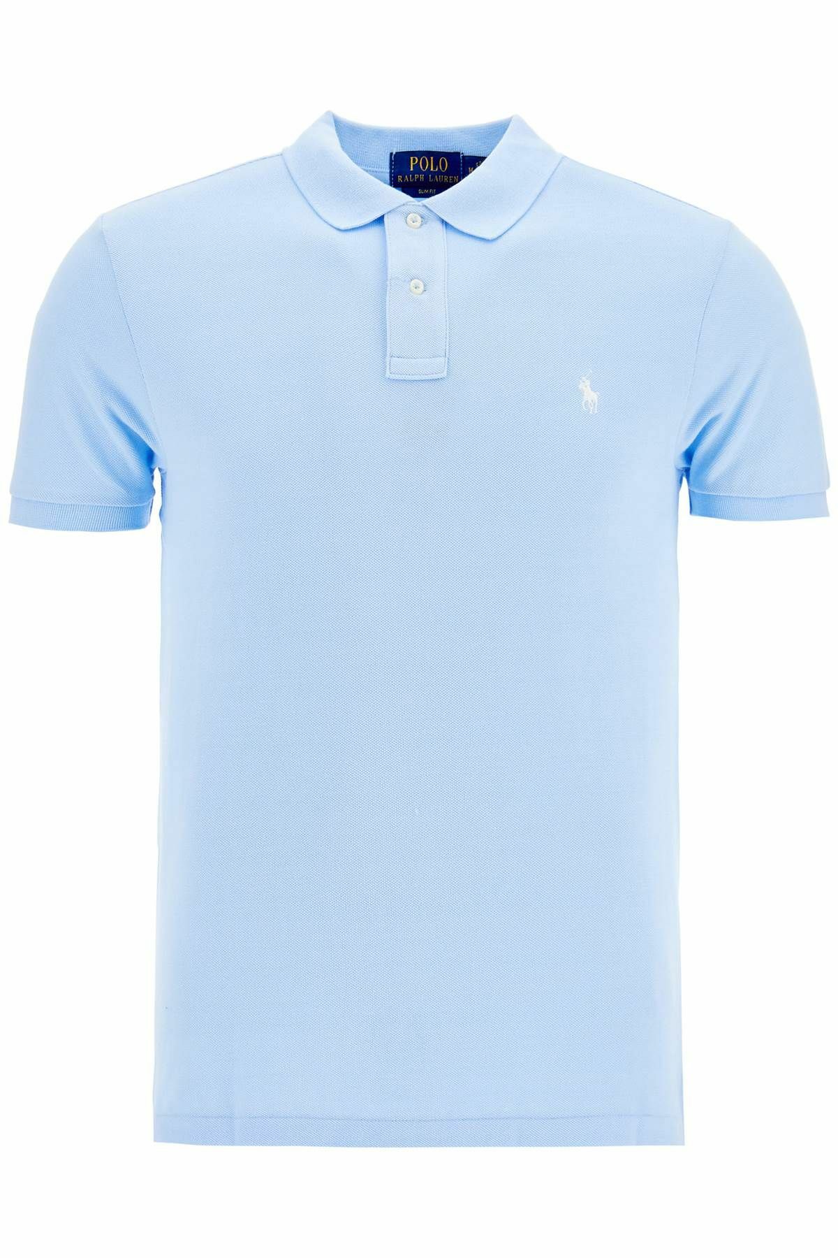 POLO RALPH LAUREN slim fit short sleeve polo shirt Light blue Polo ...