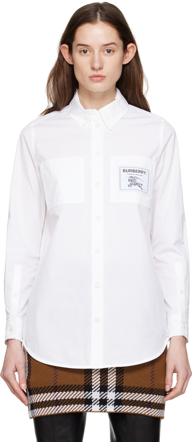 Burberry White Prorsum Label Shirt Burberry