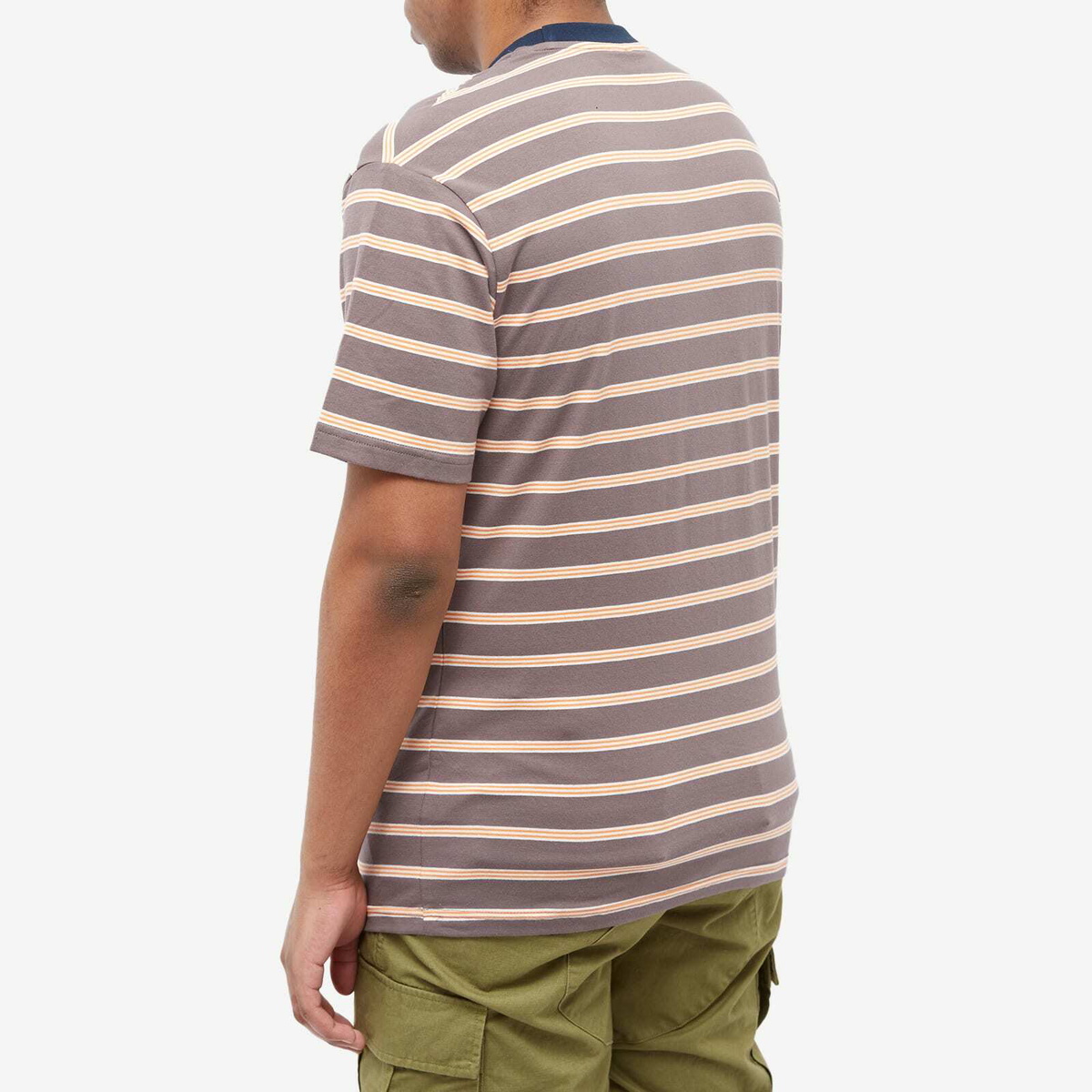 Butter Goods Men's Hyde Stripe T-Shirt in Brown Butter Goods