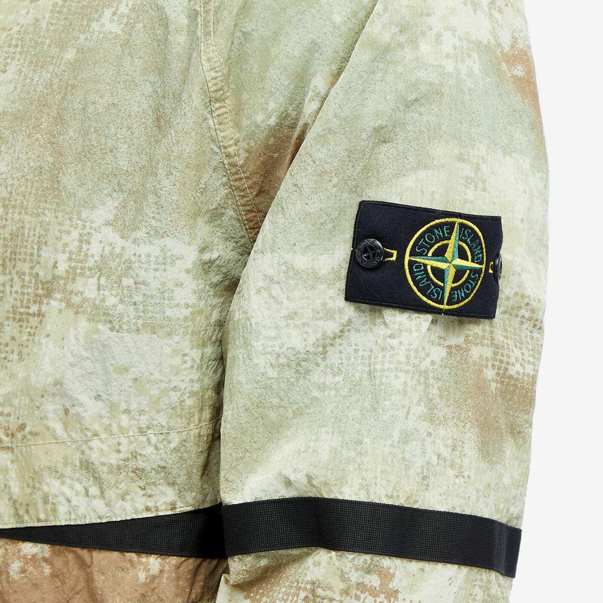 Stone Island Men's Grid Camo Blouson Jacket in Natural Beige Stone Island