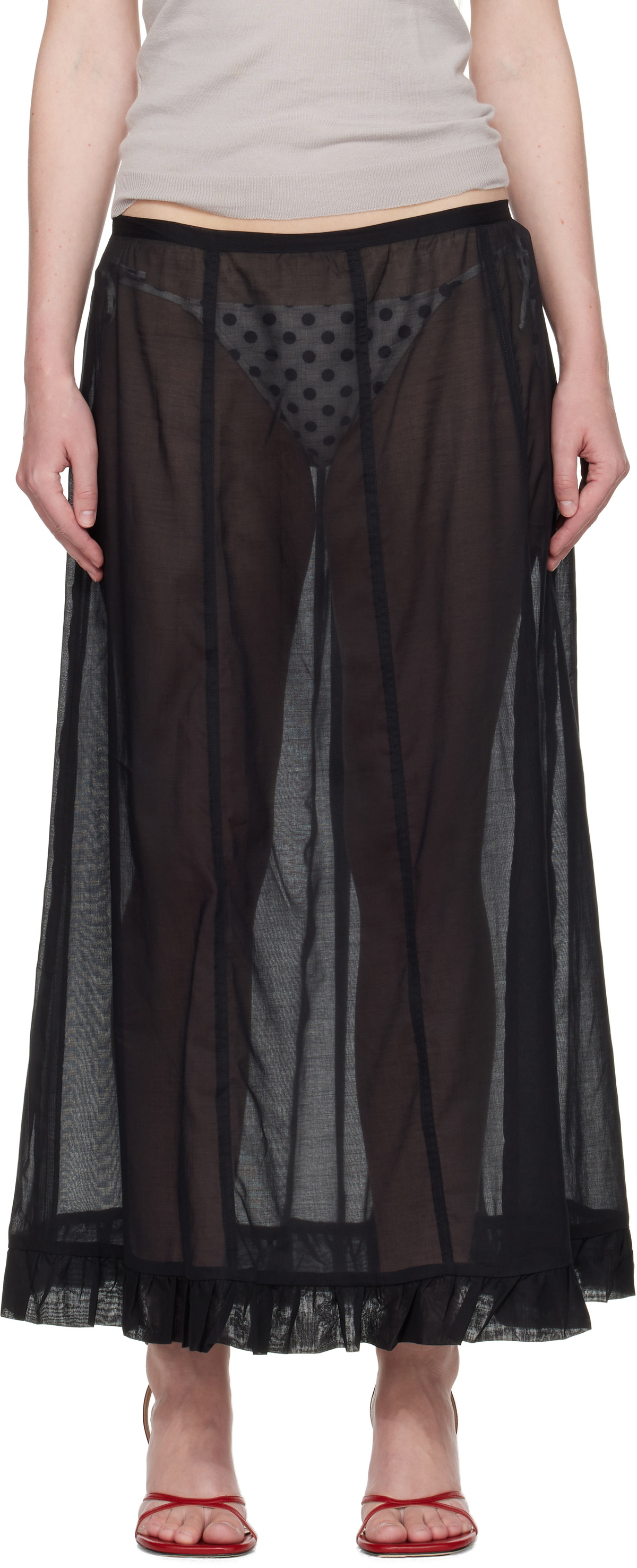 Paloma Wool Black Andolini Maxi Skirt Paloma Wool