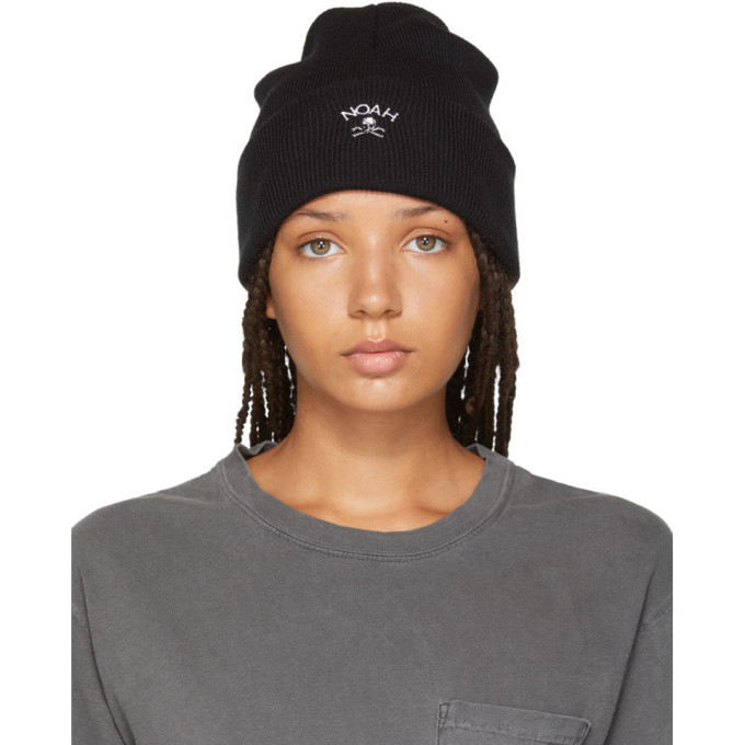 Noah NYC Black Jolly Roger Work Beanie Noah NYC