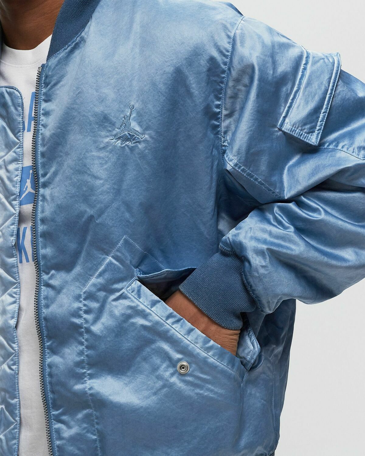 Jordan Essentials Renegade Jacket Blue Bomber Jackets JordanLuca