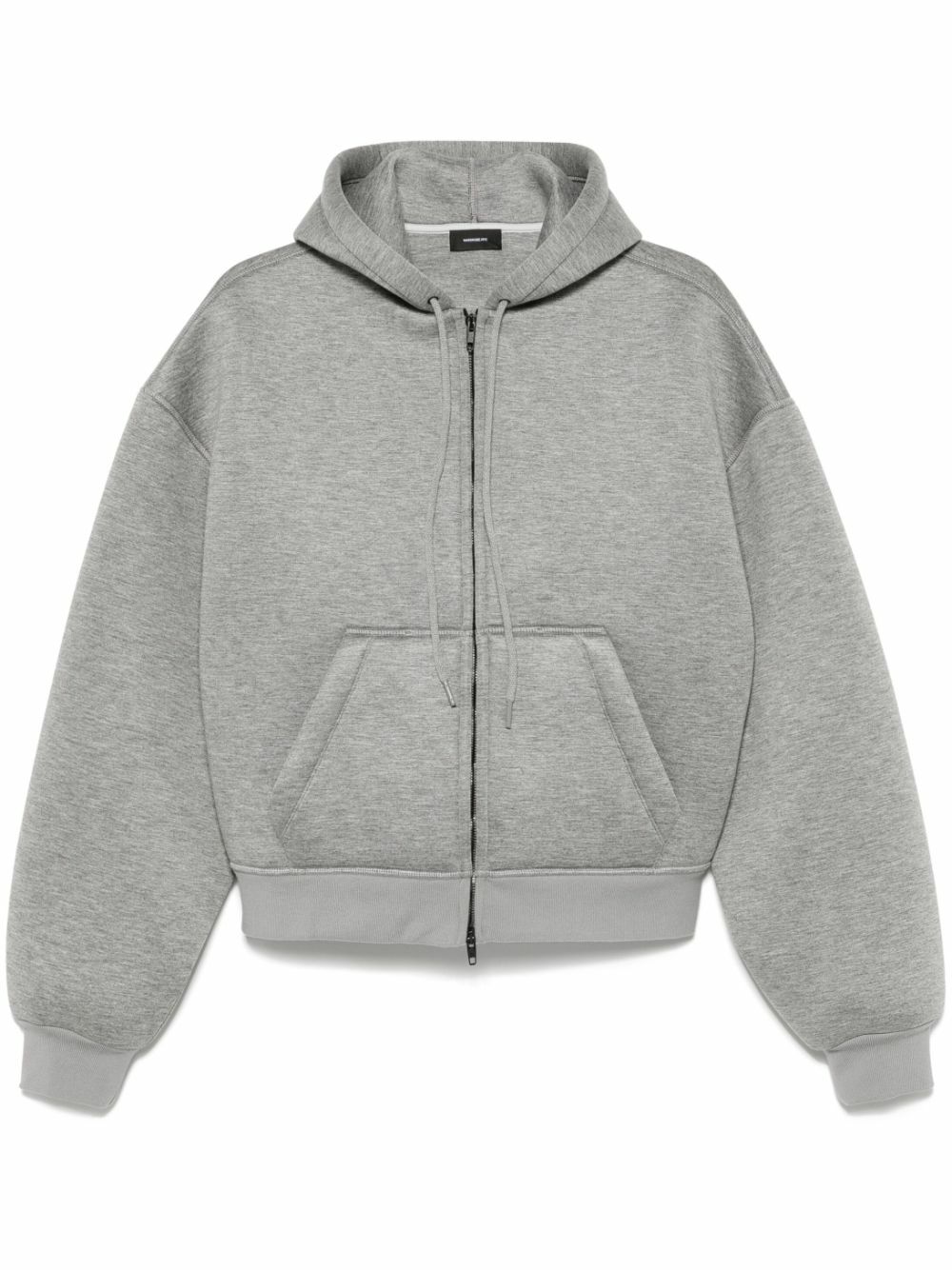 WARDROBE.NYC Grey Zip-Up Hoodie WARDROBE.NYC