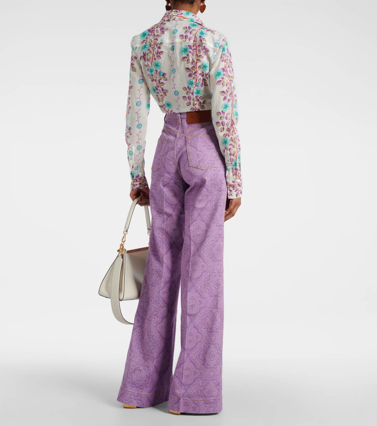 Etro Printed flared jeans Etro