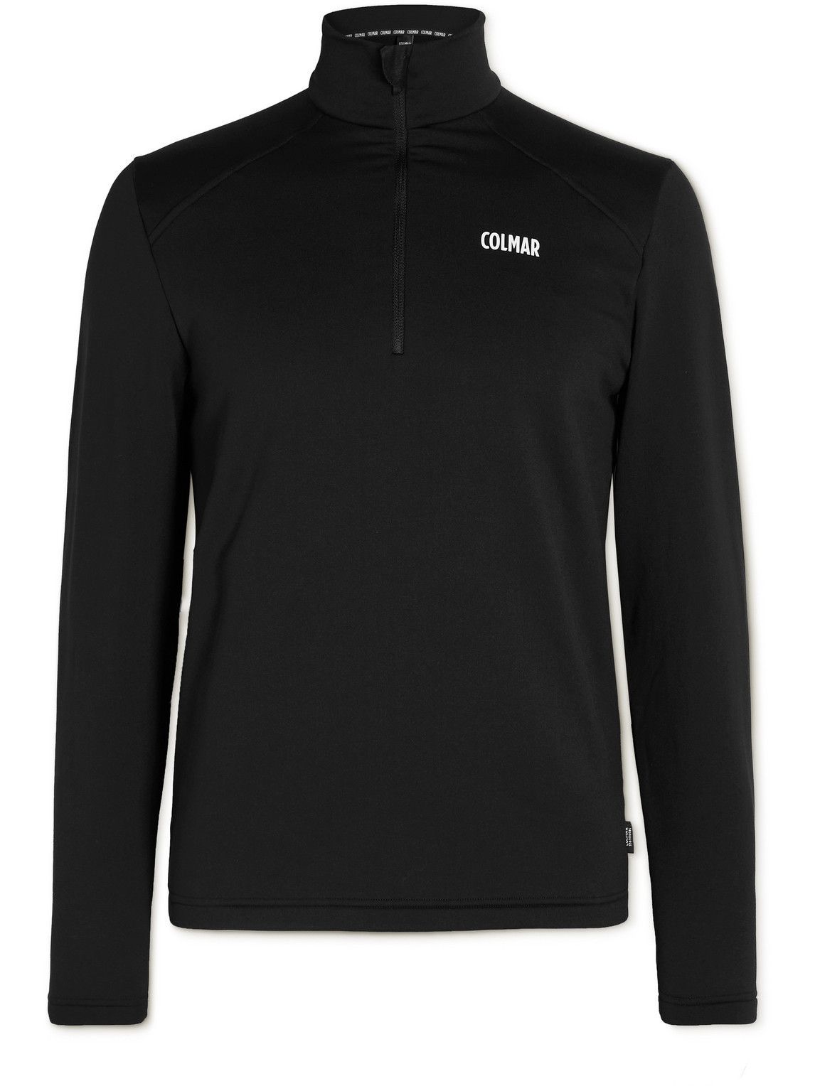 Colmar - Logo-Print Thermal Tech-Jersey Half-Zip Ski Mid-Layer - Black ...