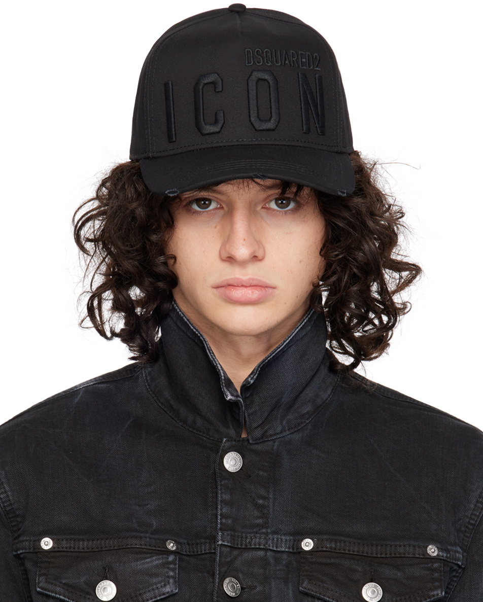 Dsquared2 Black Dsquared2 Baseball Cap Dsquared2