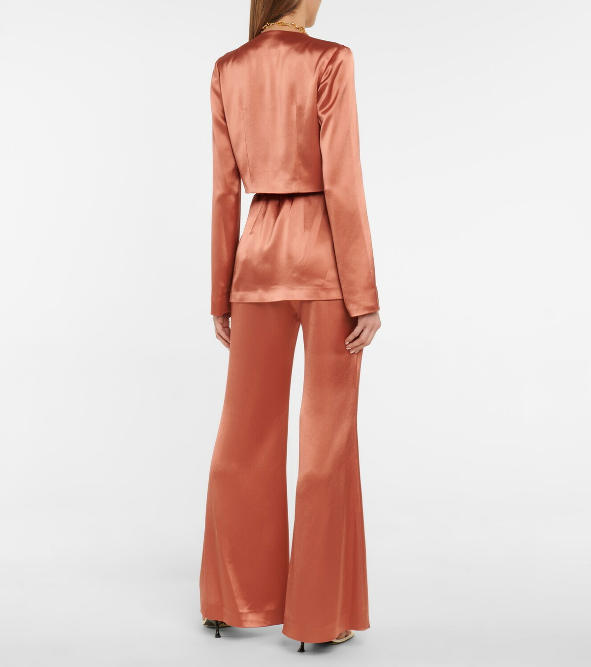 Galvan Slashed satin jacket Galvan