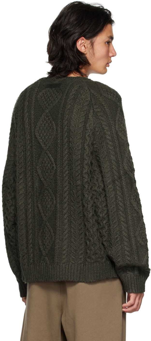 Fear of God ESSENTIALS Gray Raglan Sweater Fear Of God Essentials