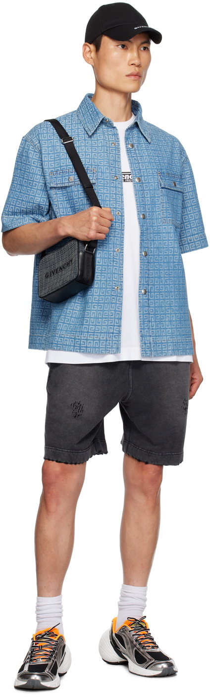 Givenchy Blue 4G Denim Shirt Givenchy