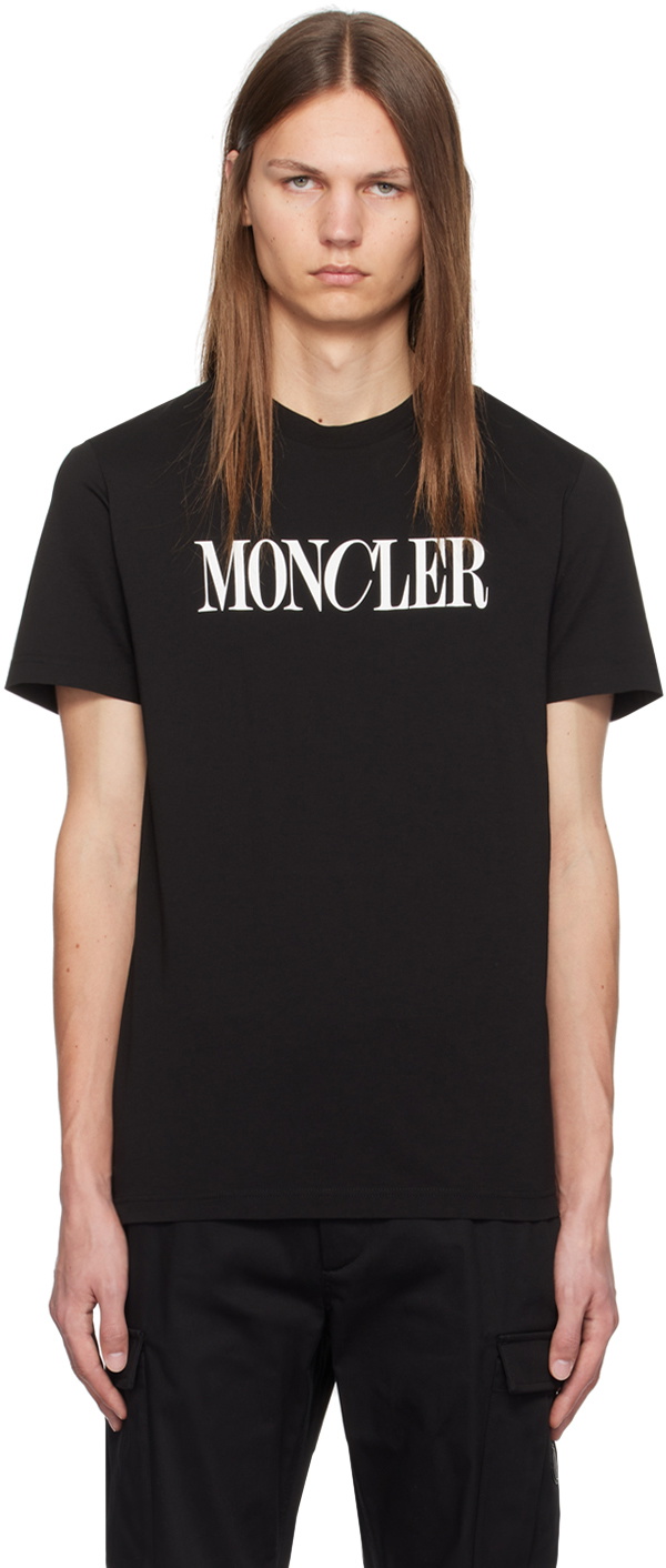 Moncler Black Logo-Printed T-Shirt Moncler