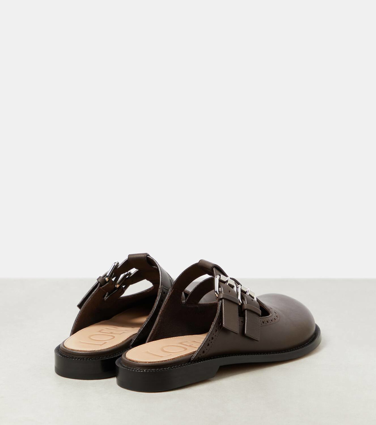 Loewe Campo leather Mary Jane mules Loewe