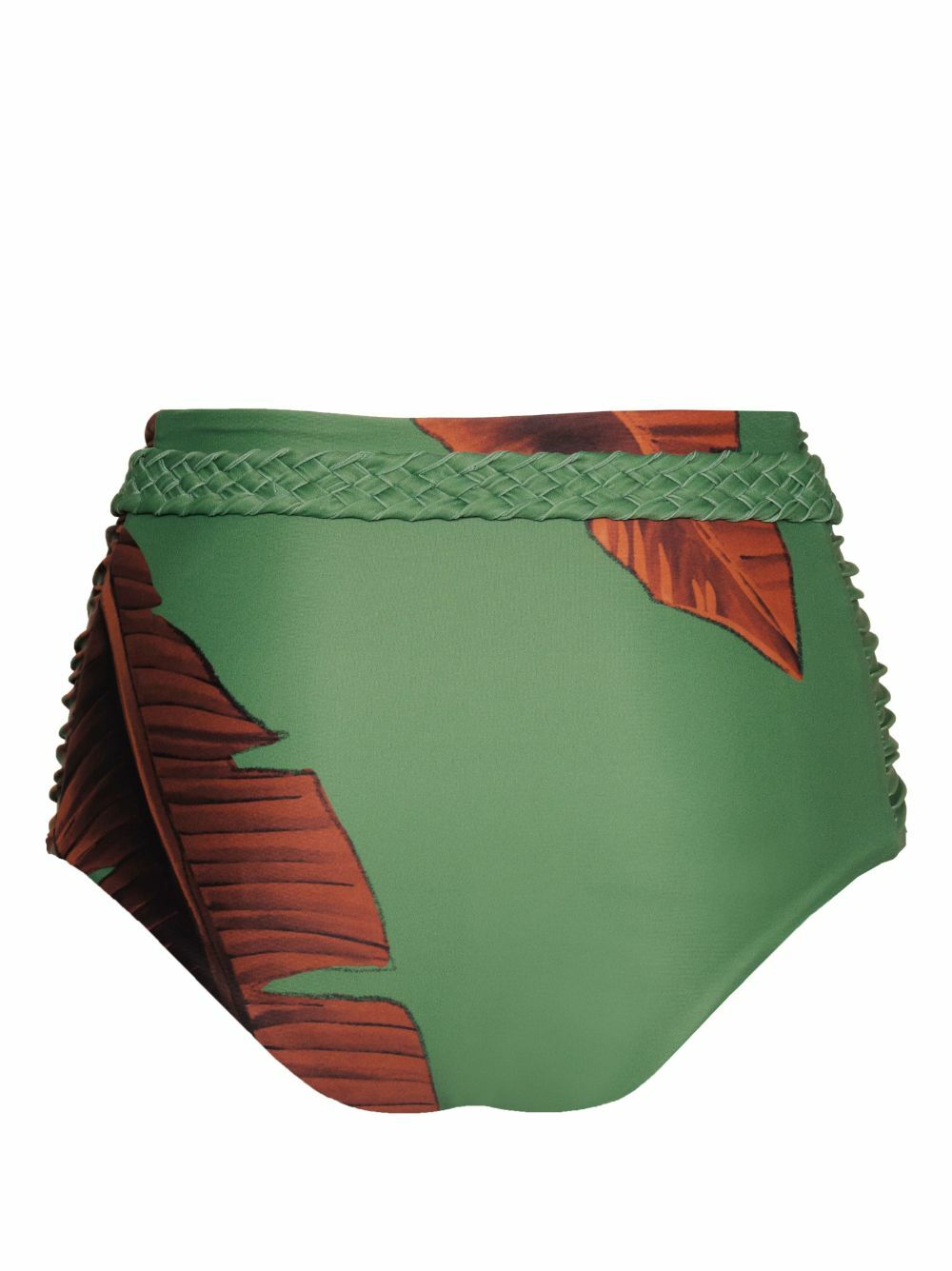 Johanna Ortiz Green Tangelo Leaf-Print Bikini Bottoms Johanna Ortiz