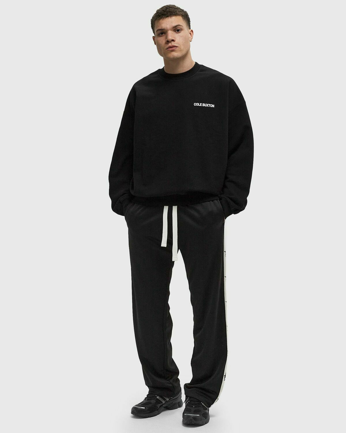 Cole Buxton TWO STAR TAPE TRACK PANTS Black Men Cole Buxton