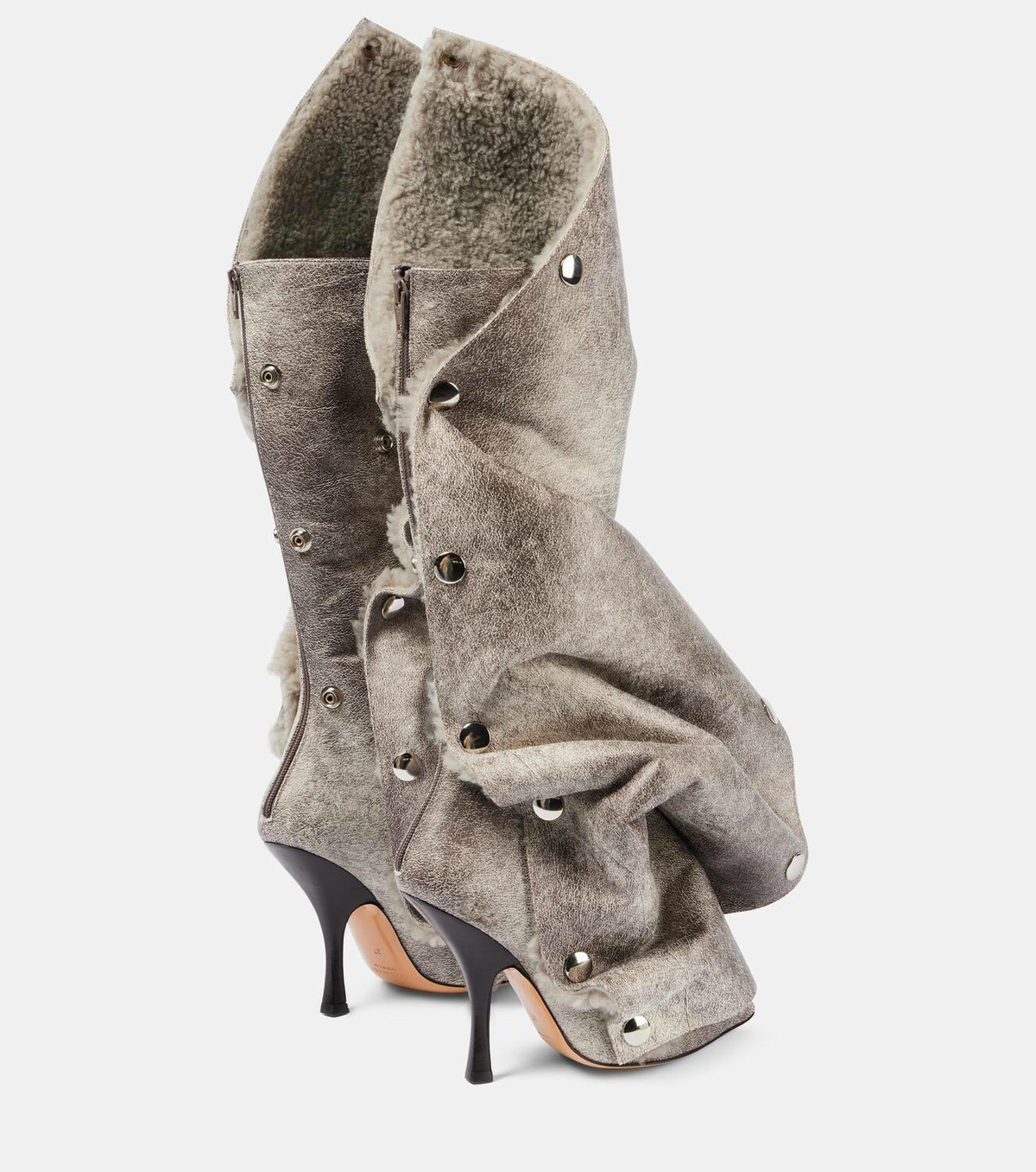 Y/Project Snap faux leather knee-high boots Y/Project