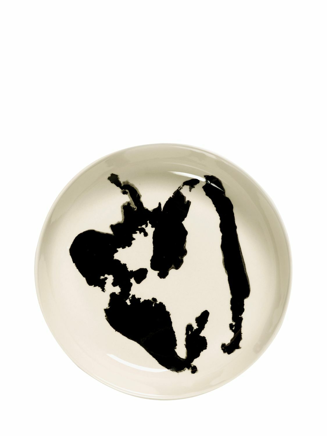 SERAX - Set Of 2 White Pepper Black Feast Plates Serax