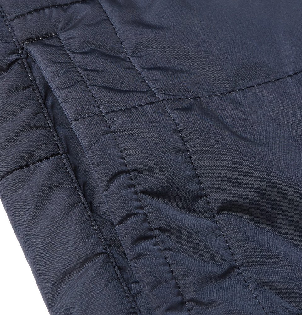 Aspesi - Thermore Slim-Fit Quilted Shell Padded Gilet - Navy Aspesi