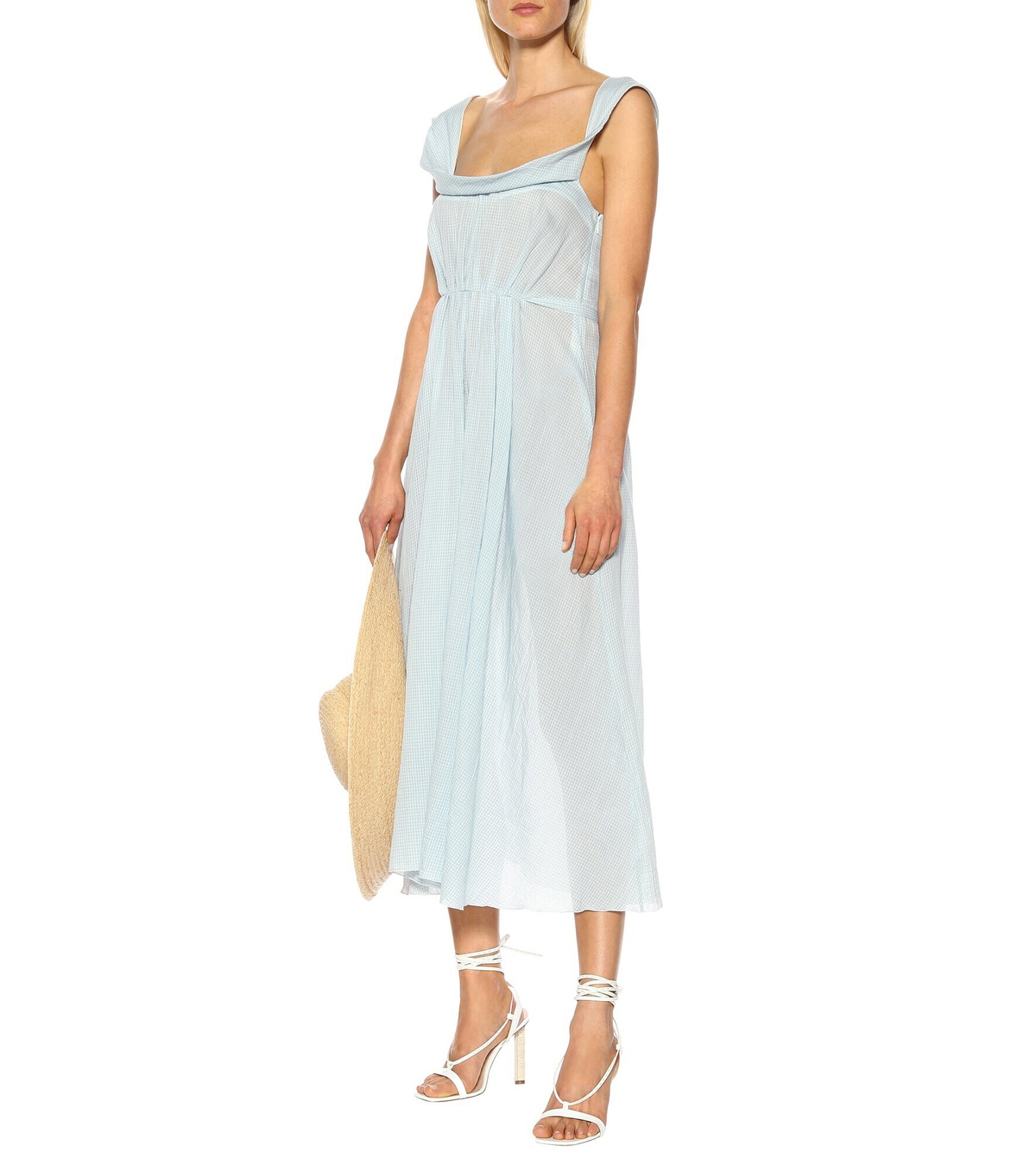 Brock Collection - Davi gingham cotton midi dress Brock Collection