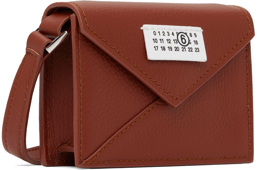 MM6 Maison Margiela Red Mini Triangle 6 Bag MM6 Maison Margiela