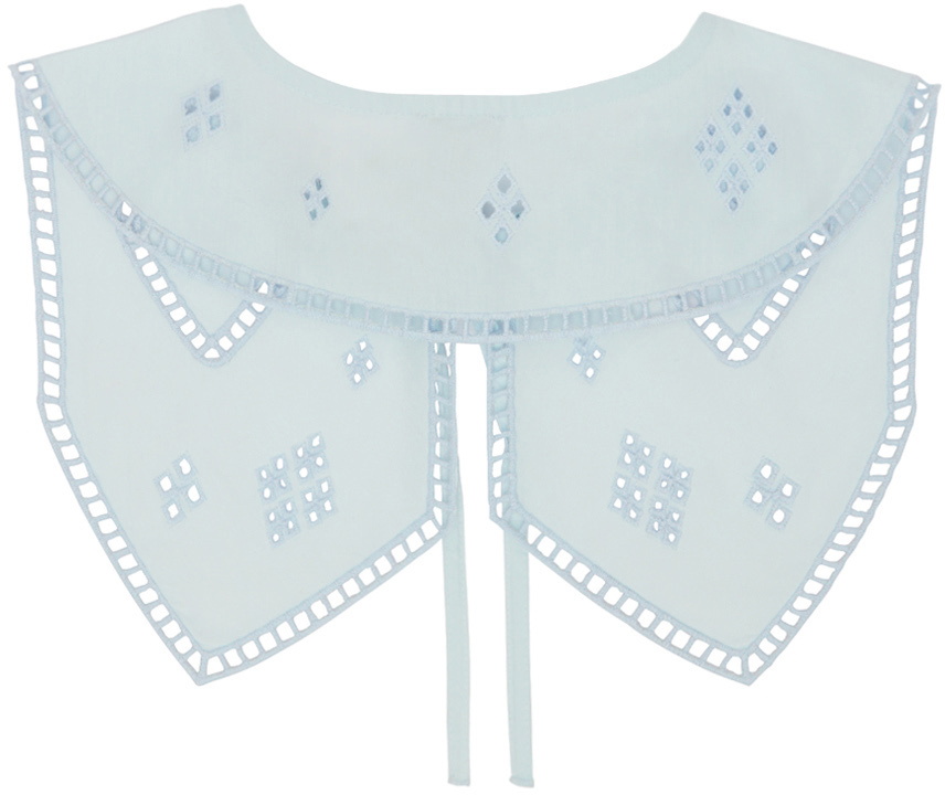 GANNI Blue Detached Collar GANNI