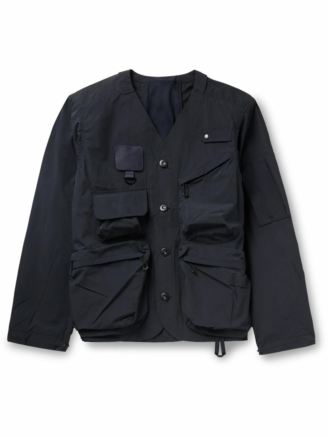 Norbit by Hiroshi Nozawa - Nylon Field Jacket - Blue Norbit by Hiroshi ...