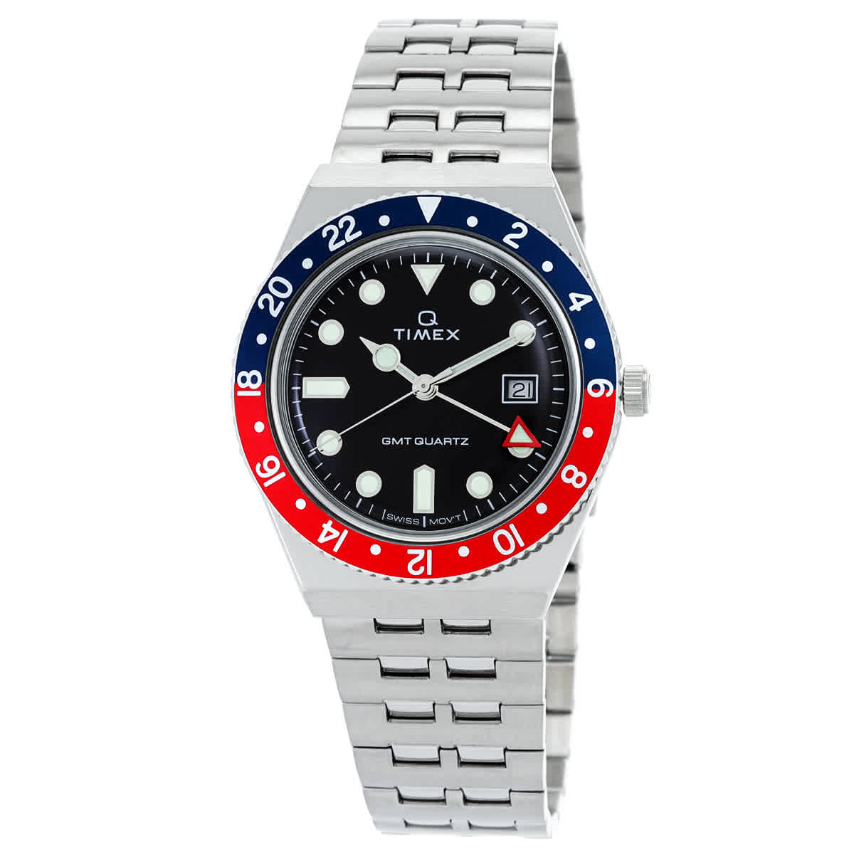 Timex Q Timex Quartz Black Dial Mens Watch TW2V38000 Timex