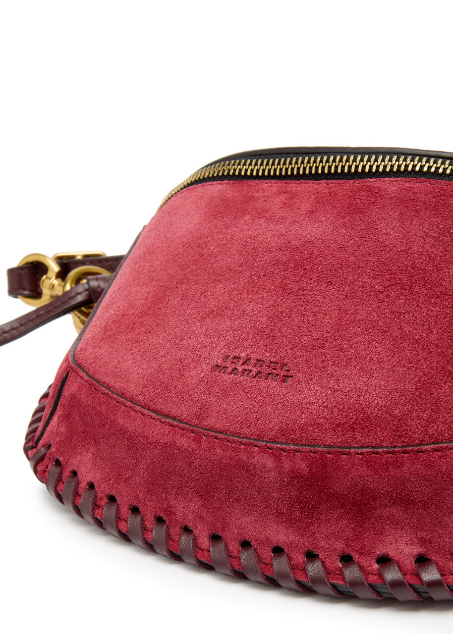 Isabel Marant Skano Suede Cross-body bag - Burgundy - One Size Isabel ...