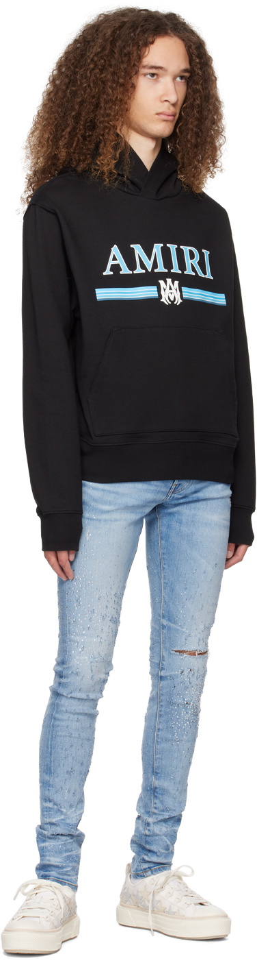 AMIRI Black MA Bar Hoodie Amiri