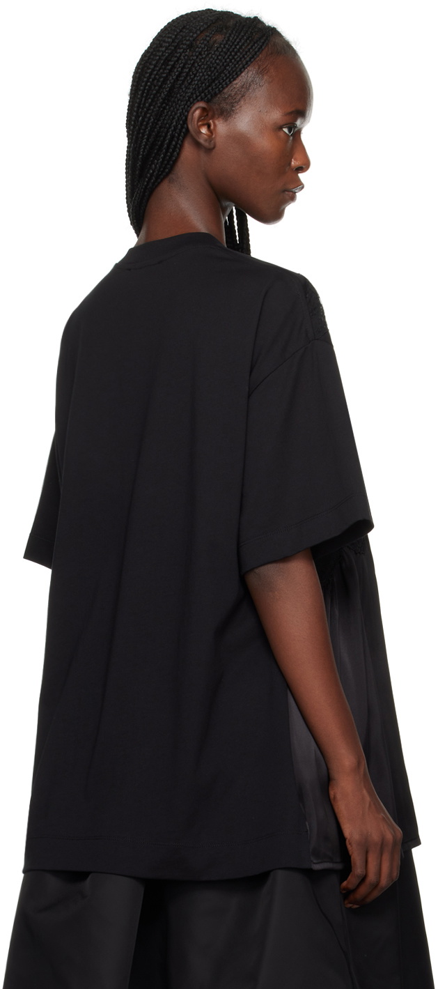 Simone Rocha Black Patchwork T-Shirt Simone Rocha Simone Rocha Black Patchwork T-Shirt Simone Rocha