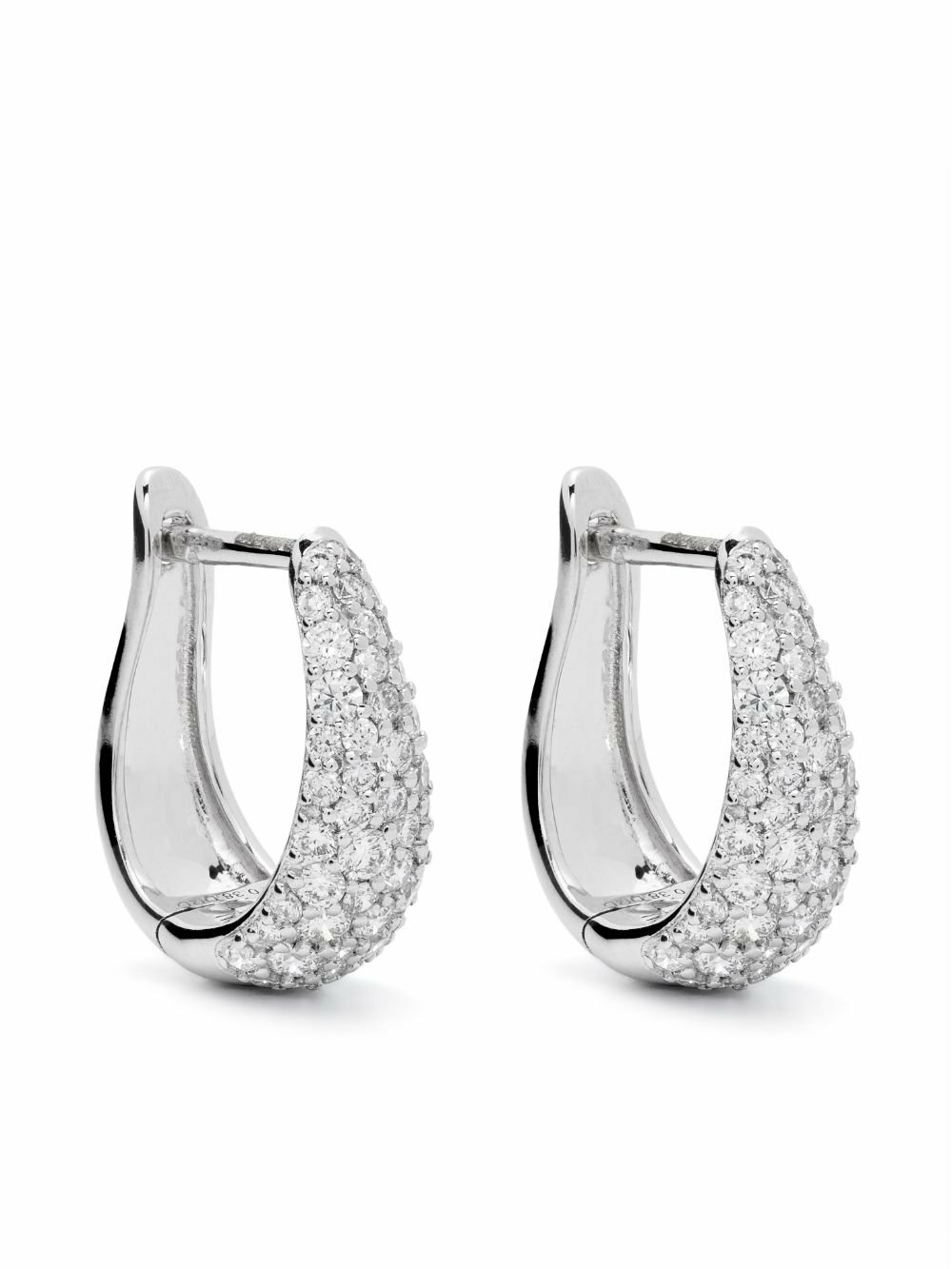 Dana Rebecca Designs 14K White Gold DRD Large Diamond Hoop Earrings ...
