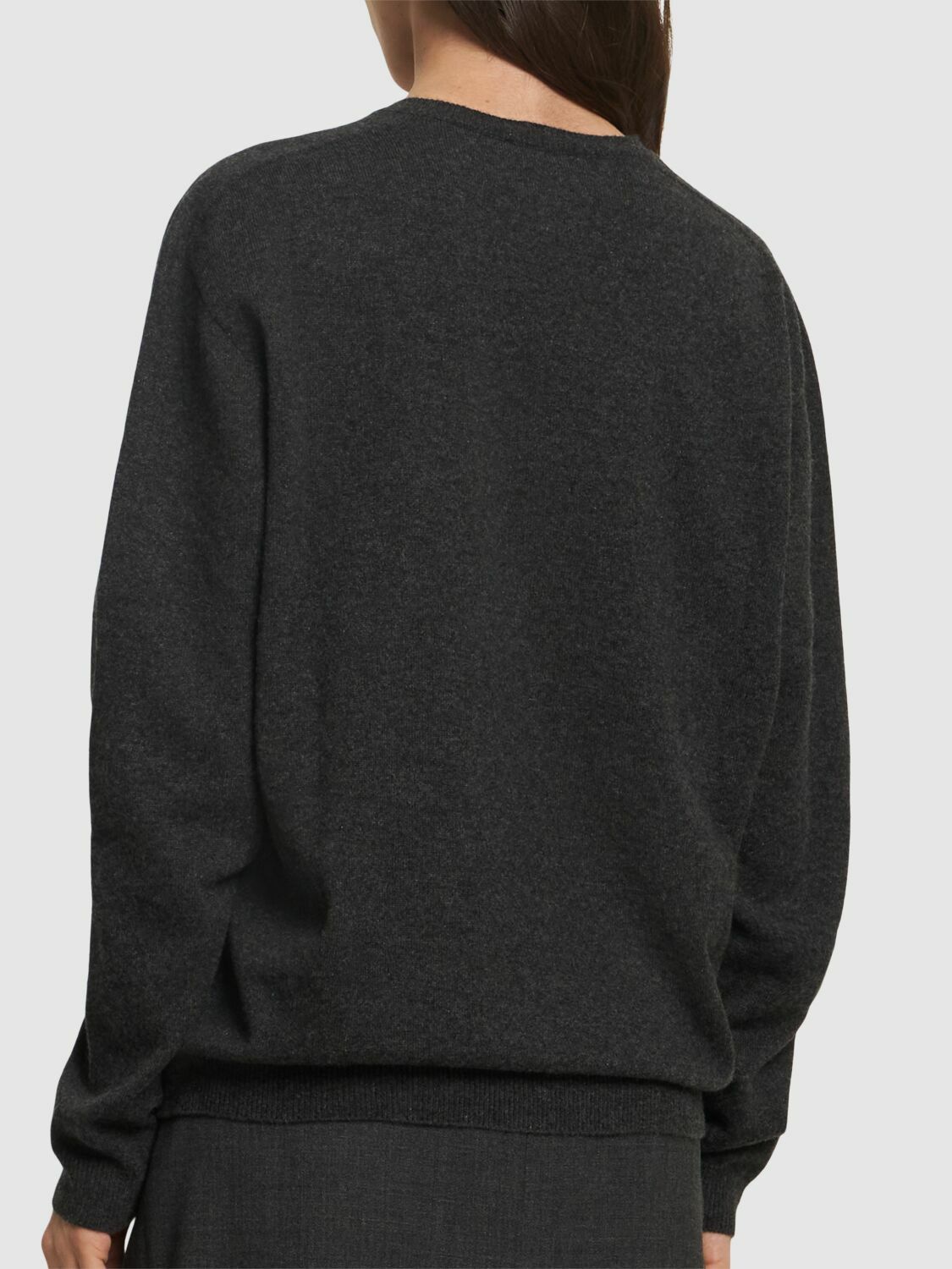 THE ROW Isaora Cashmere Knit V Neck Sweater The Row