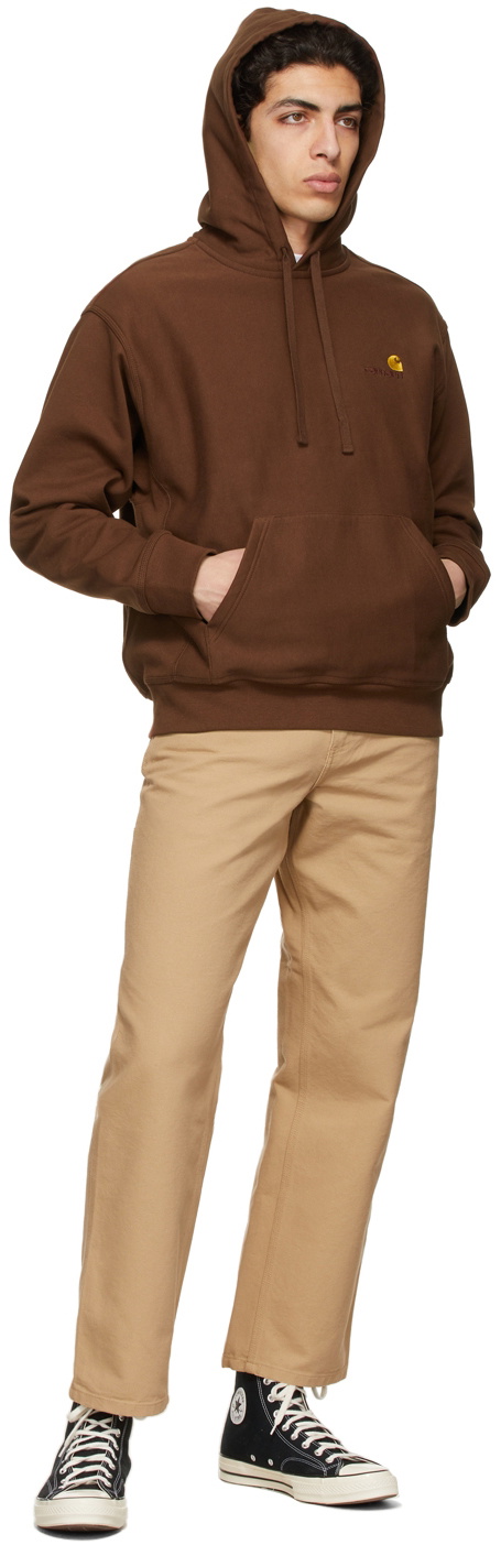 Carhartt Work In Progress Brown American Script Hoodie Carhartt WIP