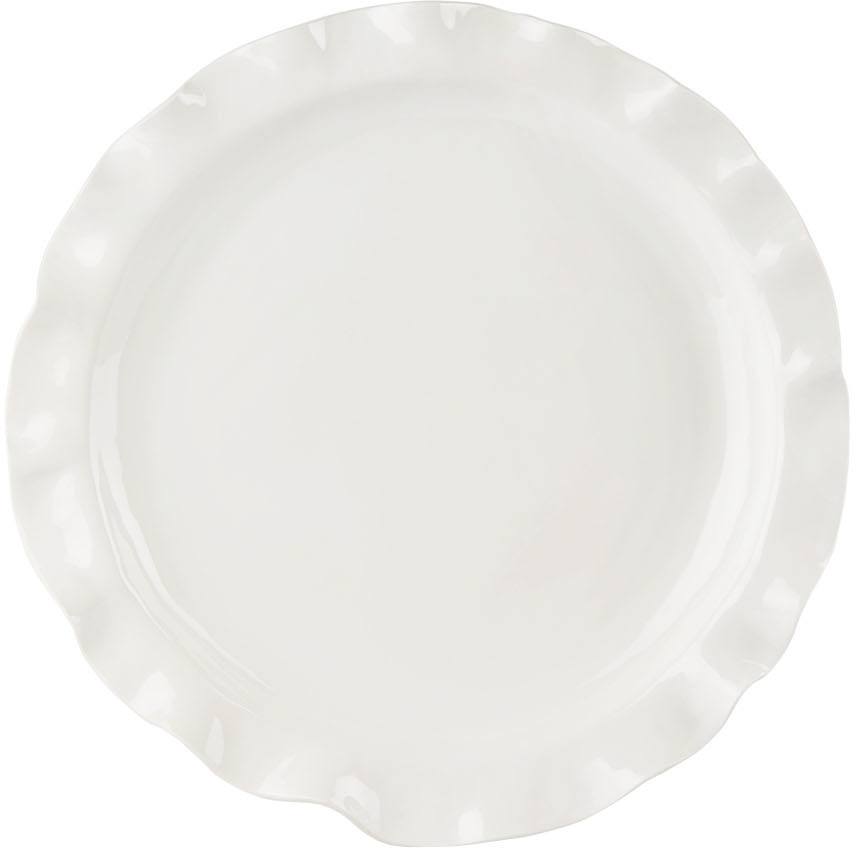 Nathalee Paolinelli White Ruffled Plate