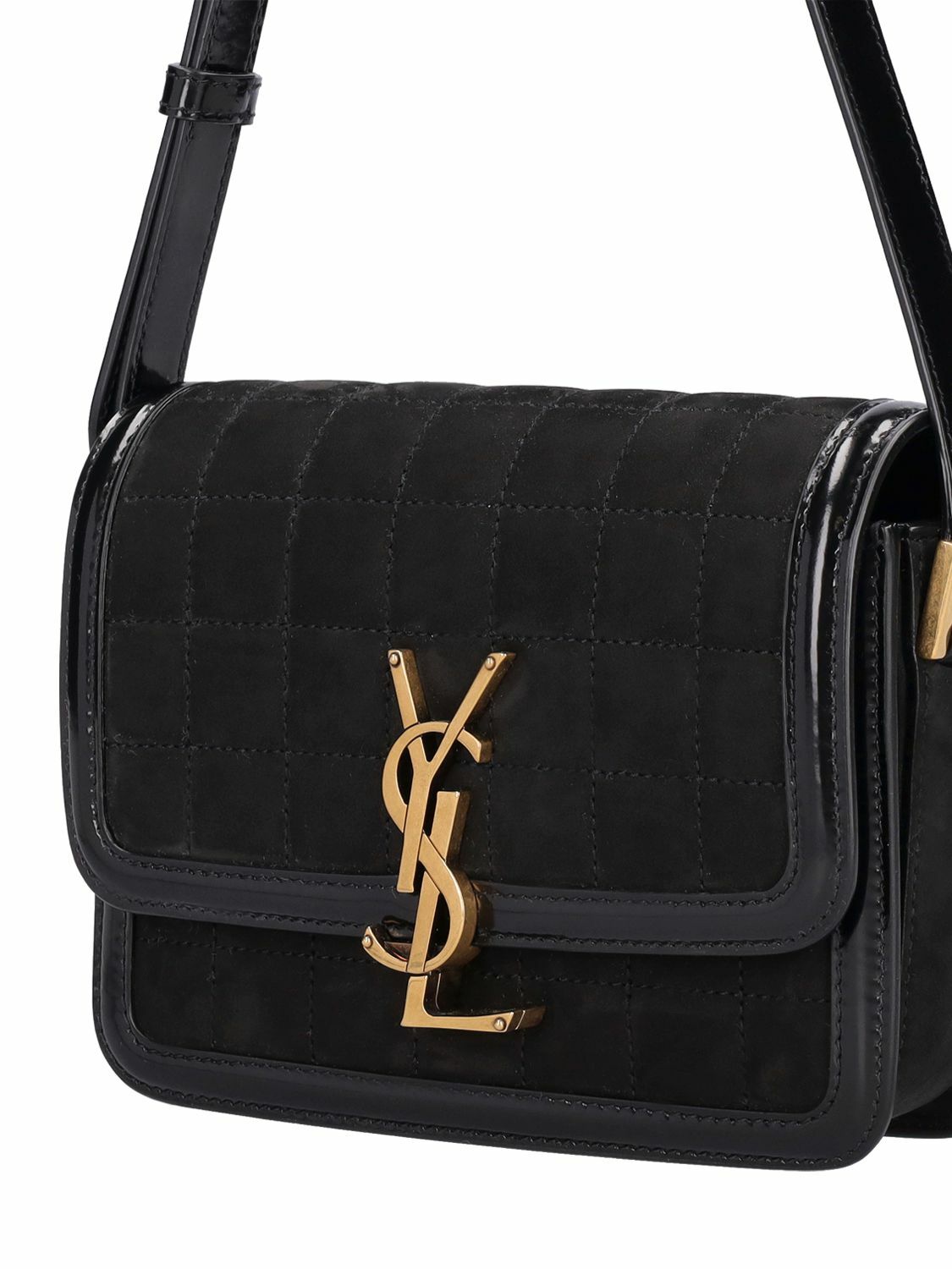 SAINT LAURENT - Small Solferino Brushed Leather Bag Saint Laurent