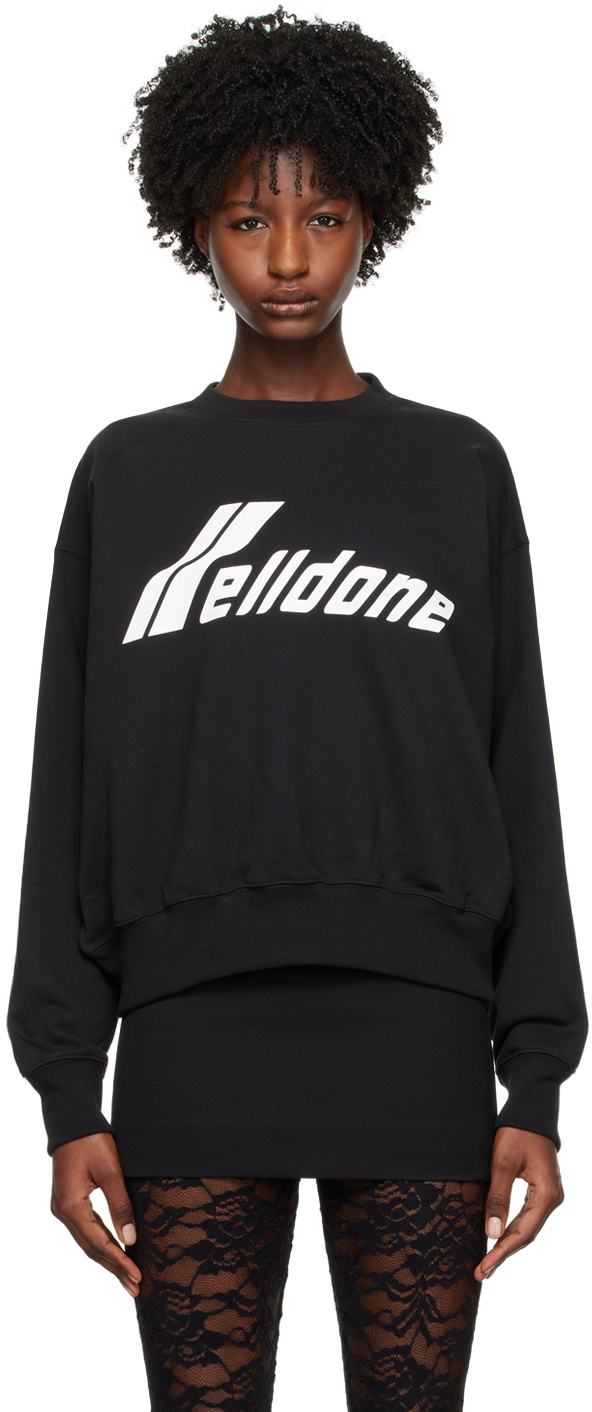 We11done Black Wappen Sweatshirt We11done