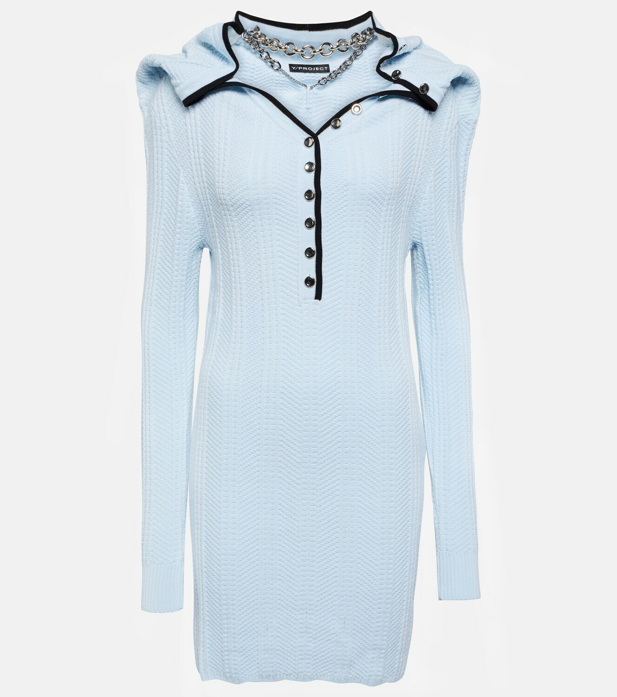 Y/Project Chain-embellished wool minidress Y/Project