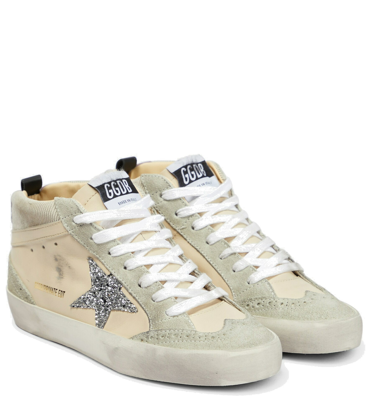 Golden Goose - Mid Star leather and suede sneakers Golden Goose Deluxe ...