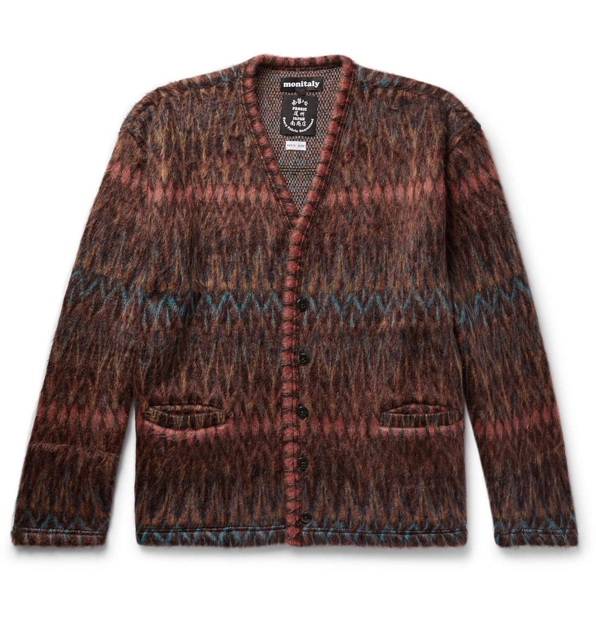 Monitaly - Textured-Knit Cardigan - Multi Monitaly