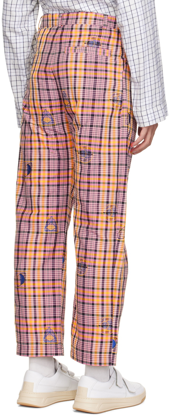 Henrik Vibskov Pink Check Trousers Henrik Vibskov