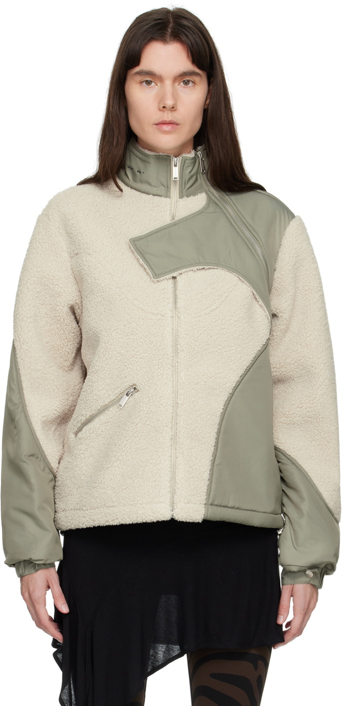 HELIOT EMIL SSENSE Exclusive Gray & Beige Jacket Heliot Emil